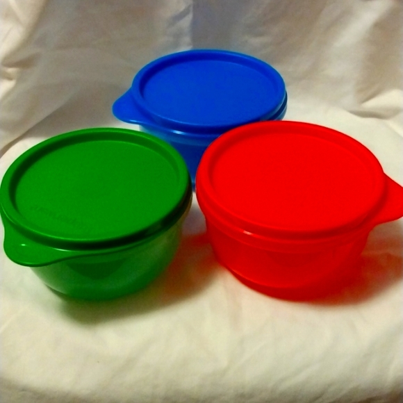 Tupperware | Kitchen | 3 Pc Set Of Tupperware Brand Mini Bowls | Poshmark